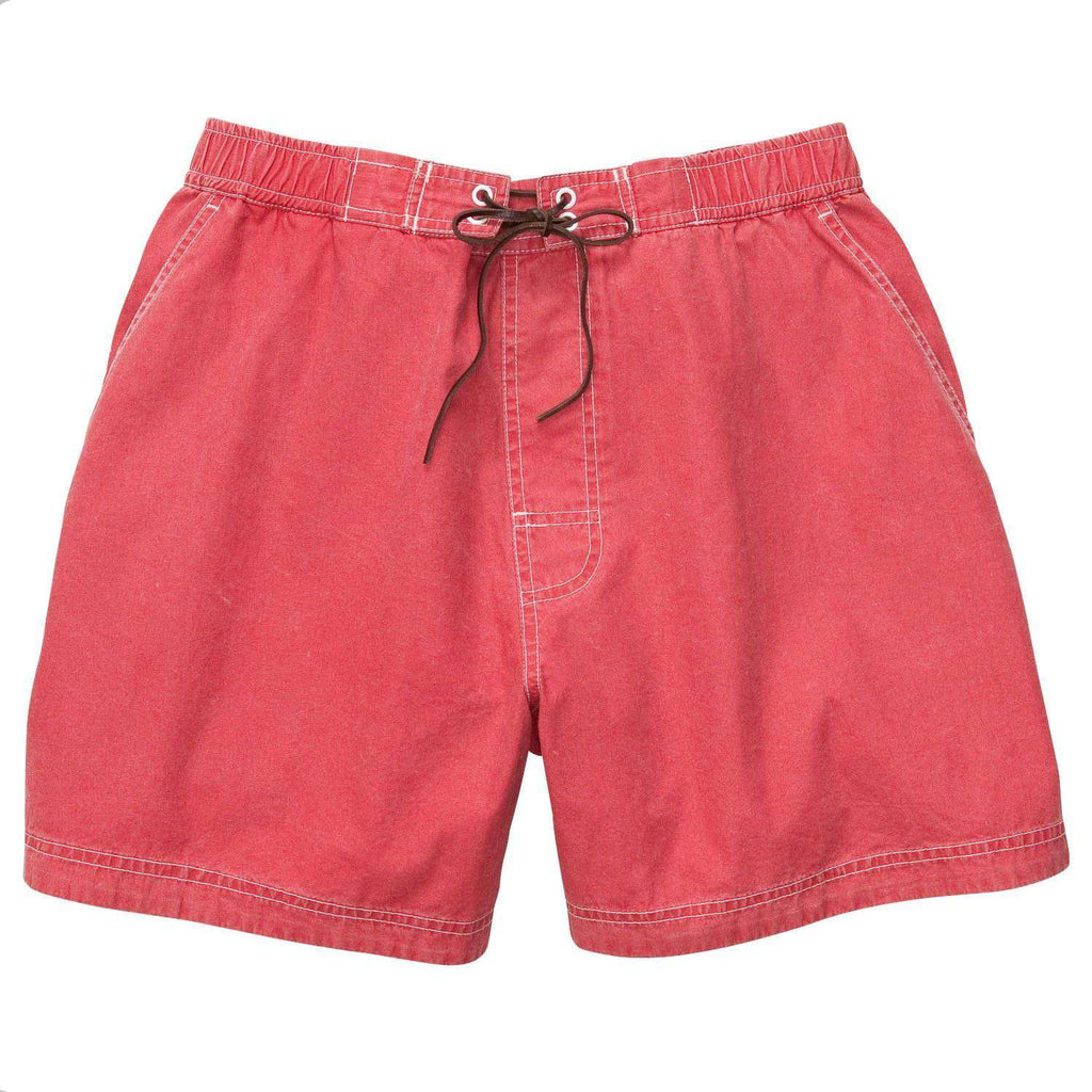Southern Proper The Hatchie Short in Rich Red – Country Club Prep