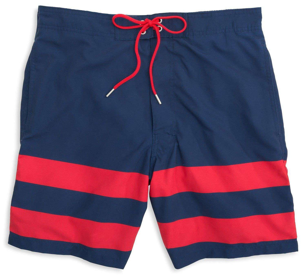 Southern Tide Hang Ten Swim Trunks in Yacht Blue – Country Club Prep
