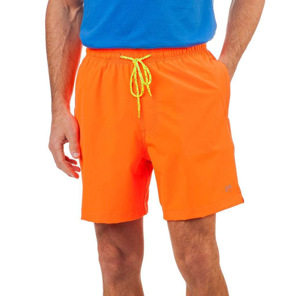 Southern Tide Neon Swim Trunk in Electric Orange – Country Club Prep