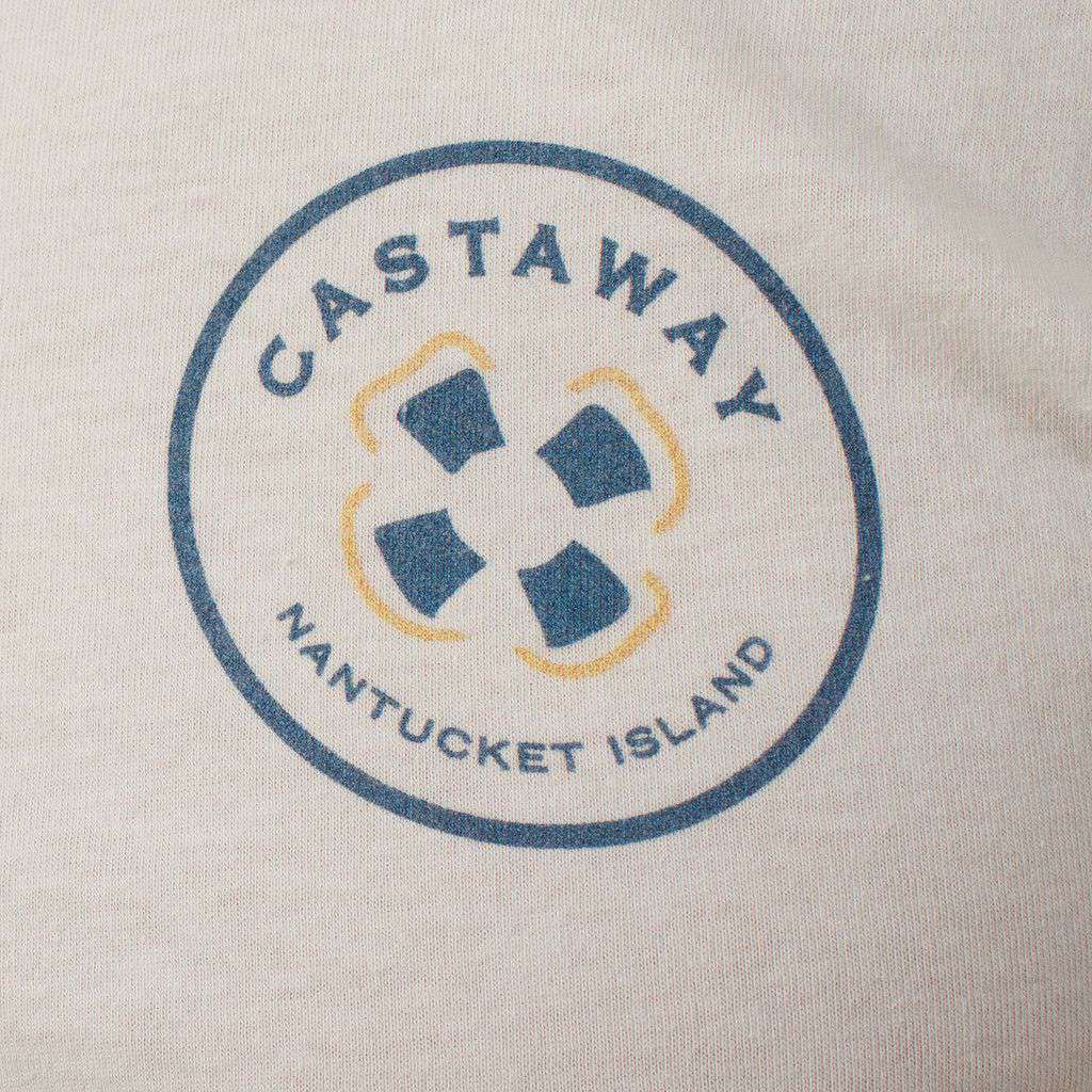 Castaway Clothing Beach T-Shirt in White with Rainbow Fleet – Country ...