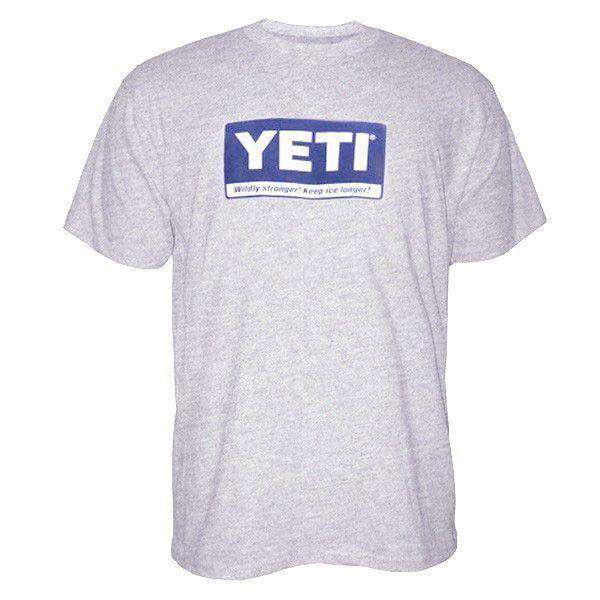YETI Billboard Logo Tee Shirt in Heather Gray – Country Club Prep