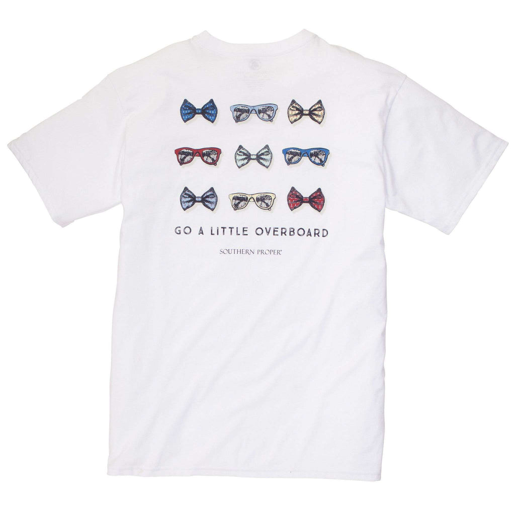 Southern Proper Go A Little Overboard Tee in White – Country Club Prep