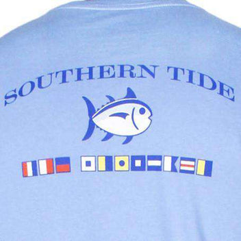 Southern Tide Long Sleeve CCP Nautical Flags Tee Shirt in Cool Water ...