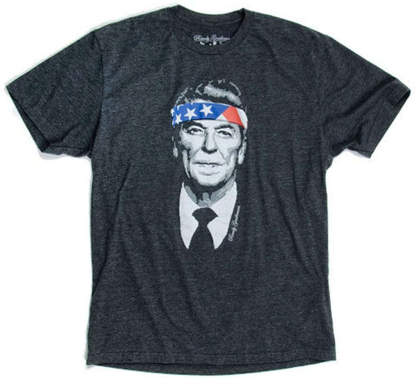 Rowdy Gentleman Rambo Reagan Vintage Tee in Charcoal – Country Club Prep