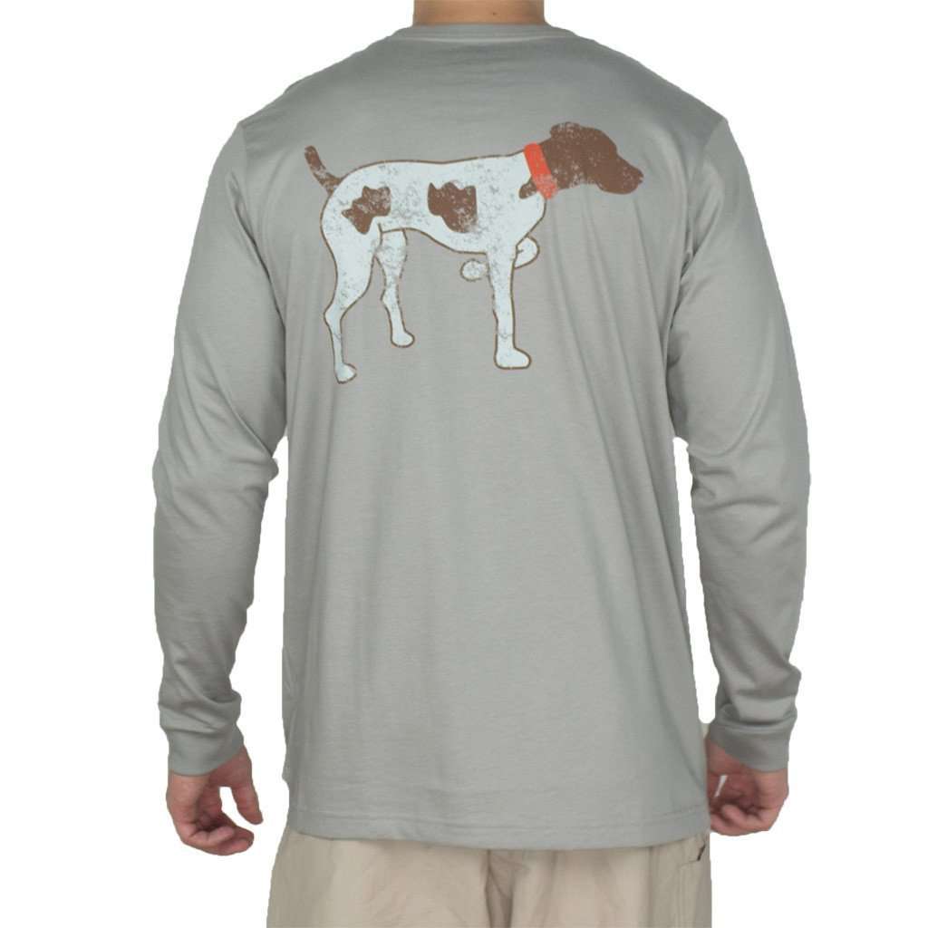 Southern Point Signature Pointer Long Sleeve Tee Shirt in Grey ...
