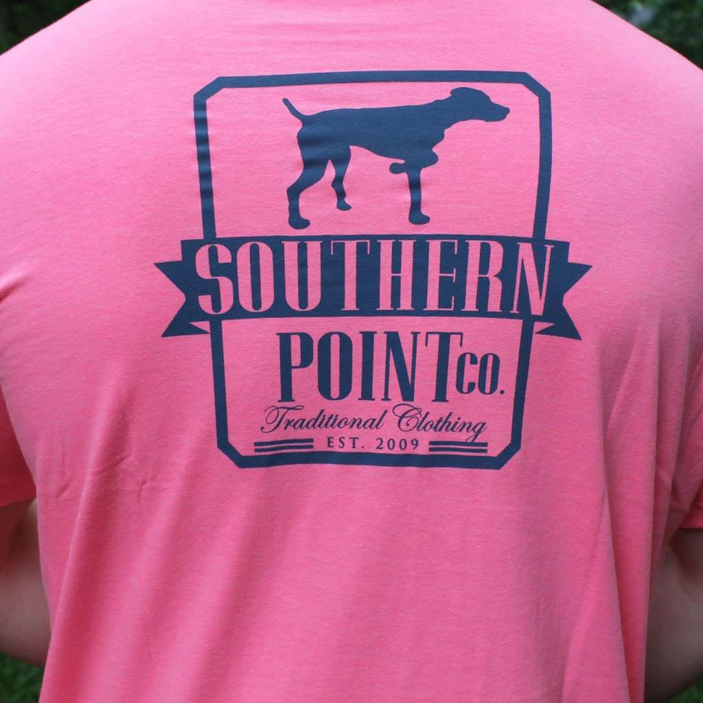 Southern Point SPC Logo Tee in Neon Pink – Country Club Prep