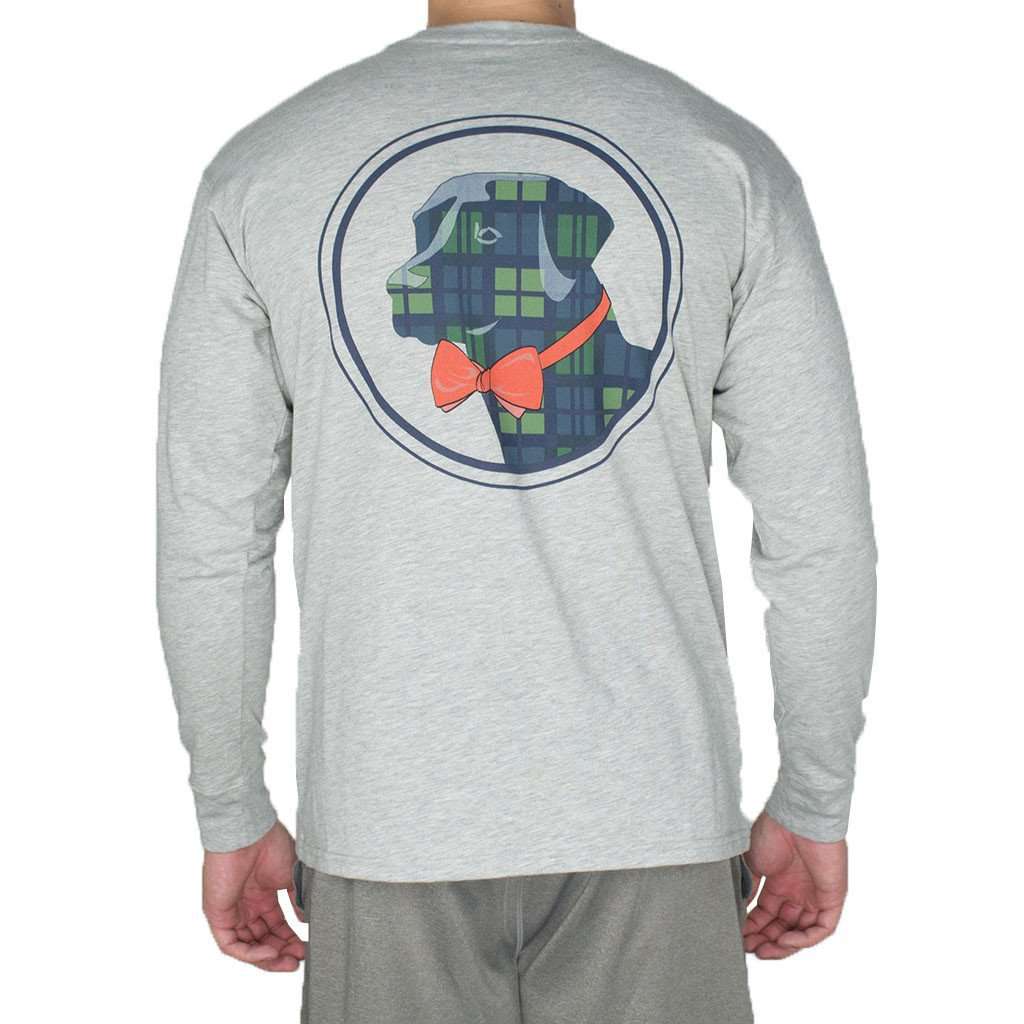Southern Proper Tartan Lab Long Sleeve Tee Shirt in Light Grey ...