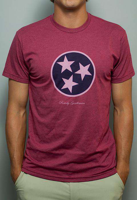 Rowdy Gentleman Tennessee State Pride Vintage Tee in Faded Red ...