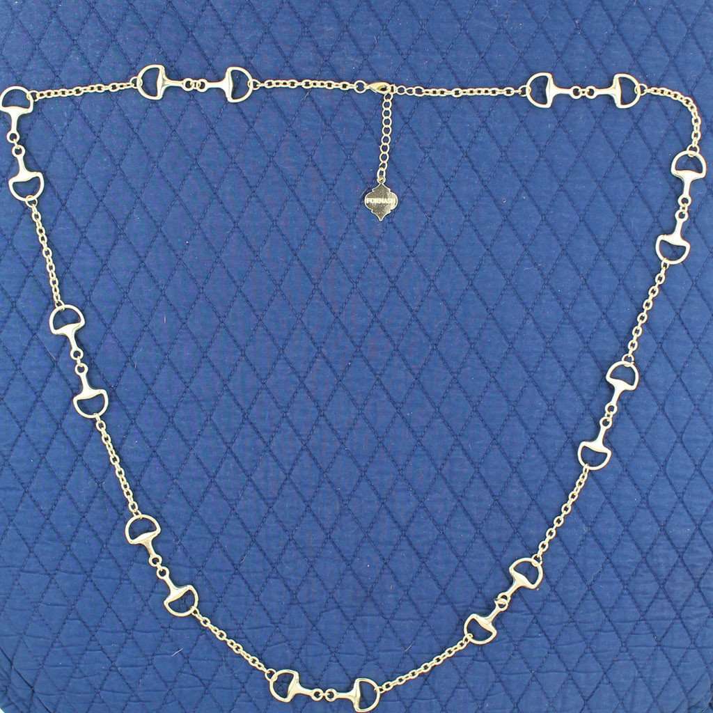 Fornash Long Horse Bit Necklace in Gold – Country Club Prep