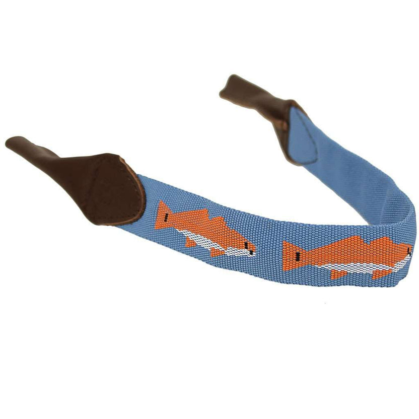 39th Parallel Red Fish Needlepoint Sunglass Strap – Country Club Prep