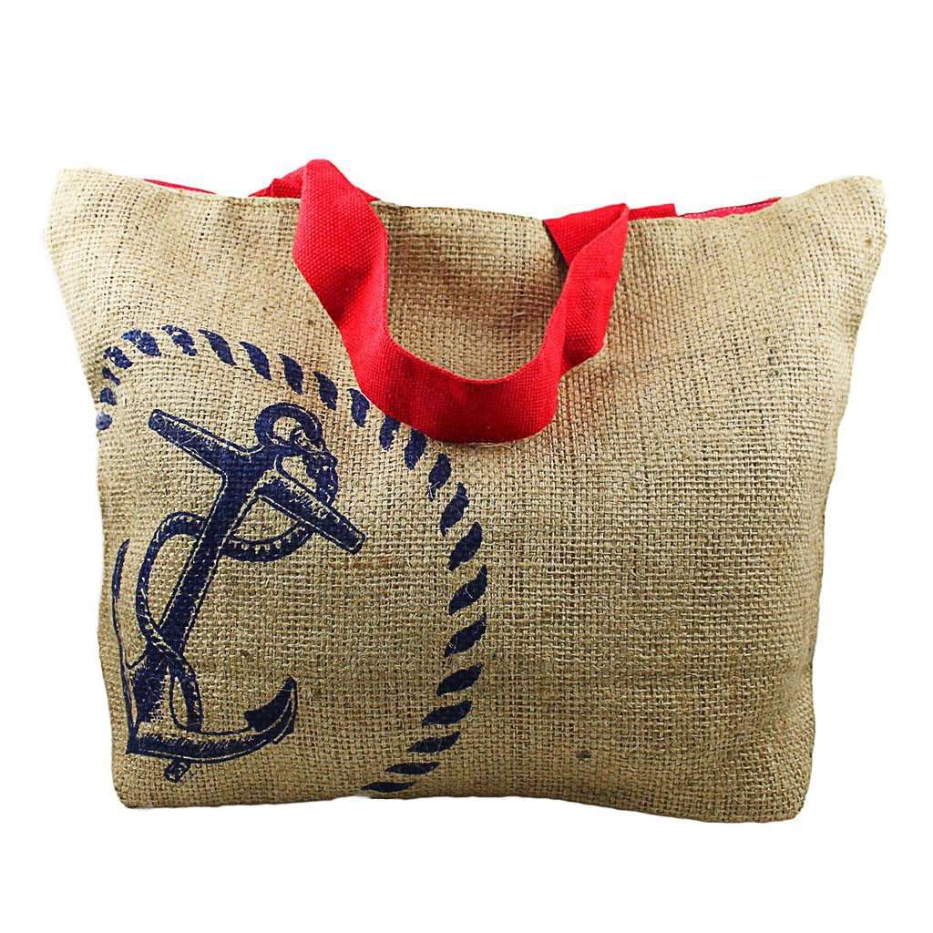Nautical Jute Sack with Blue Anchor by The Royal Standard – Country ...