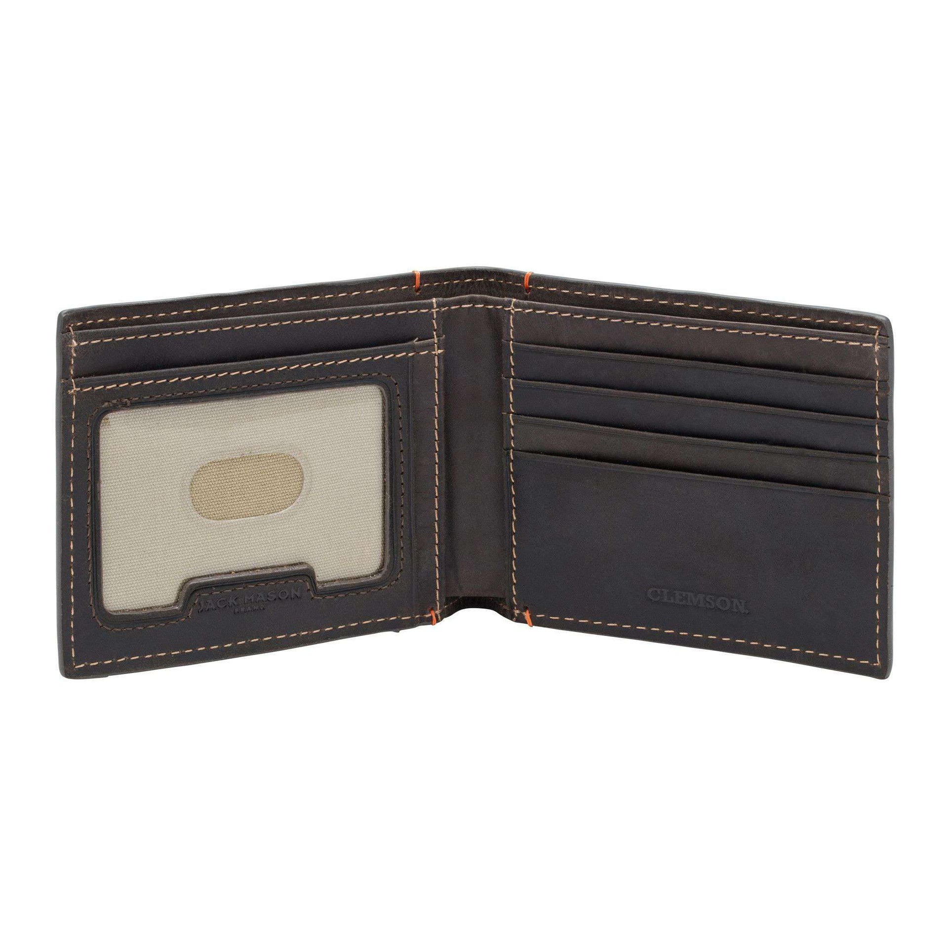 Jack Mason Clemson Tigers Hangtime Slim Bifold Wallet – Country Club Prep