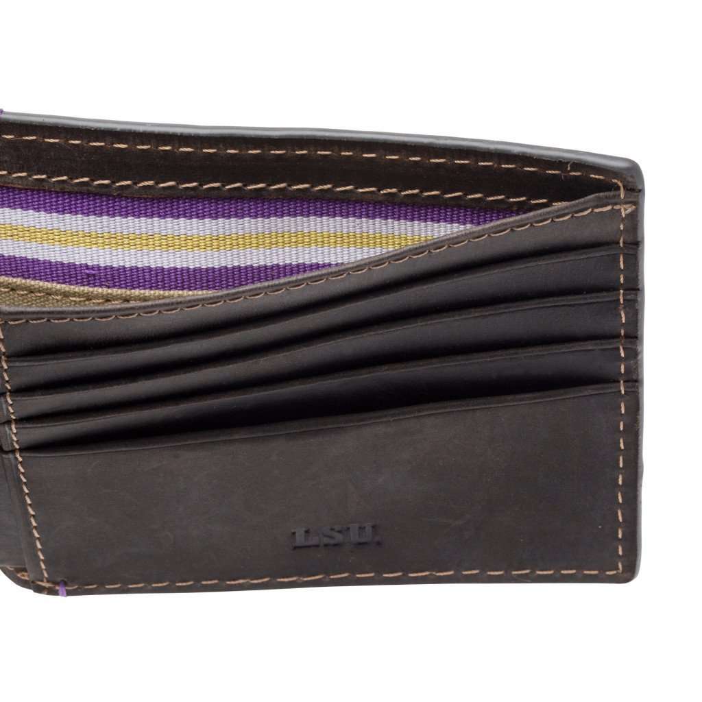 Jack Mason LSU Tigers Hangtime Slim Bifold Wallet – Country Club Prep