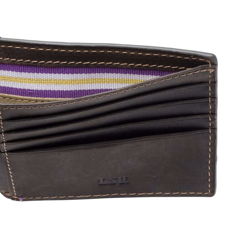 Jack Mason LSU Tigers Hangtime Slim Bifold Wallet – Country Club Prep