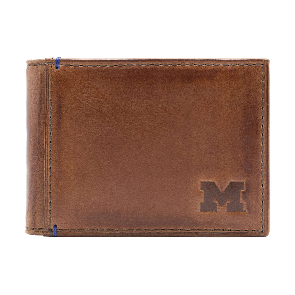 Jack Mason Michigan Wolverines Campus Flip Bifold Front Pocket Wallet ...