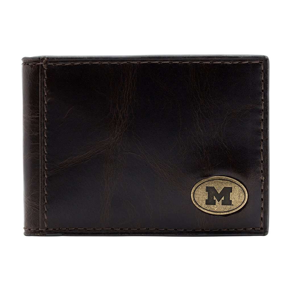 Jack Mason Michigan Wolverines Legacy Flip Bifold Front Pocket Wallet ...