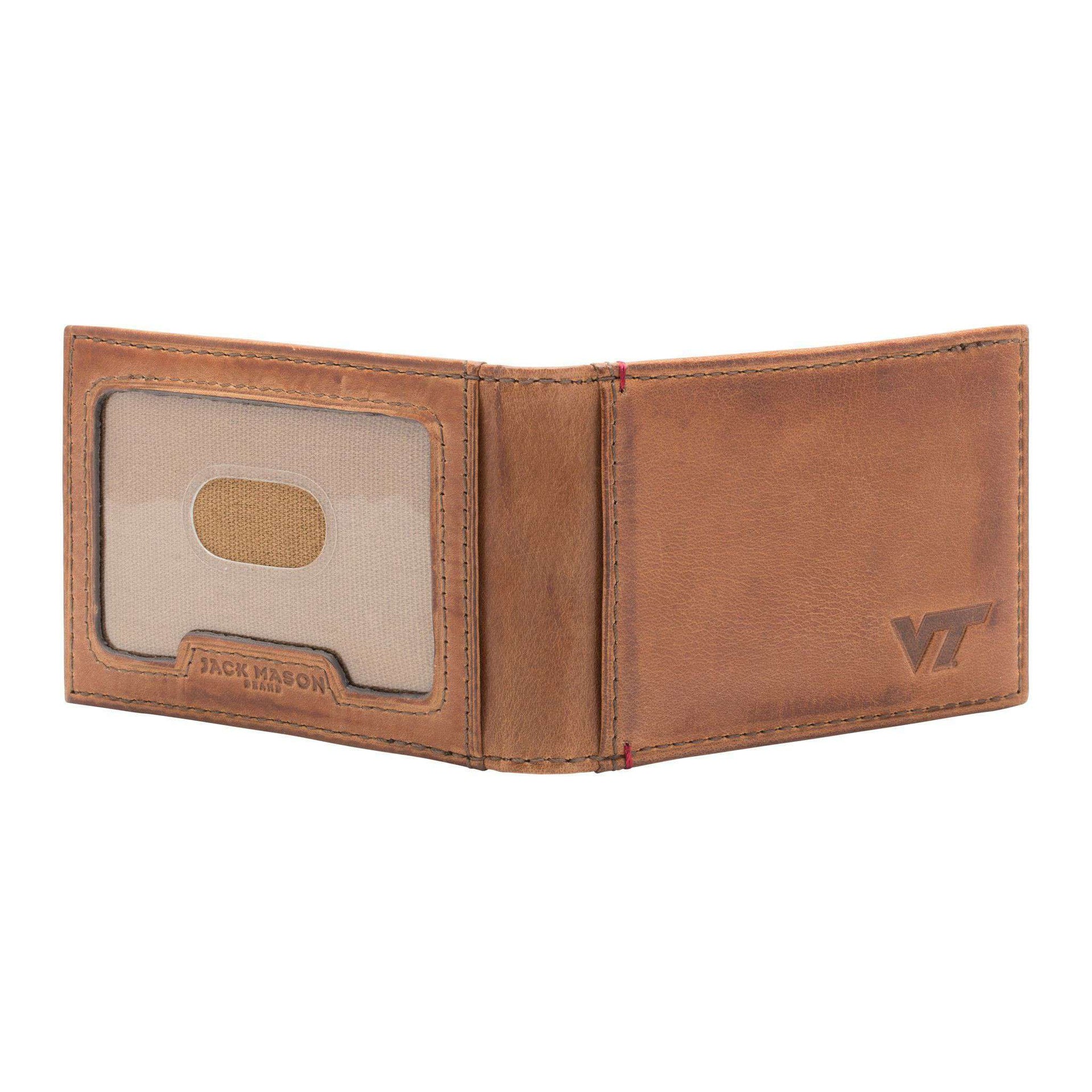 Jack Mason Virginia Tech Hokies Campus Flip Bifold Front Pocket Wallet ...