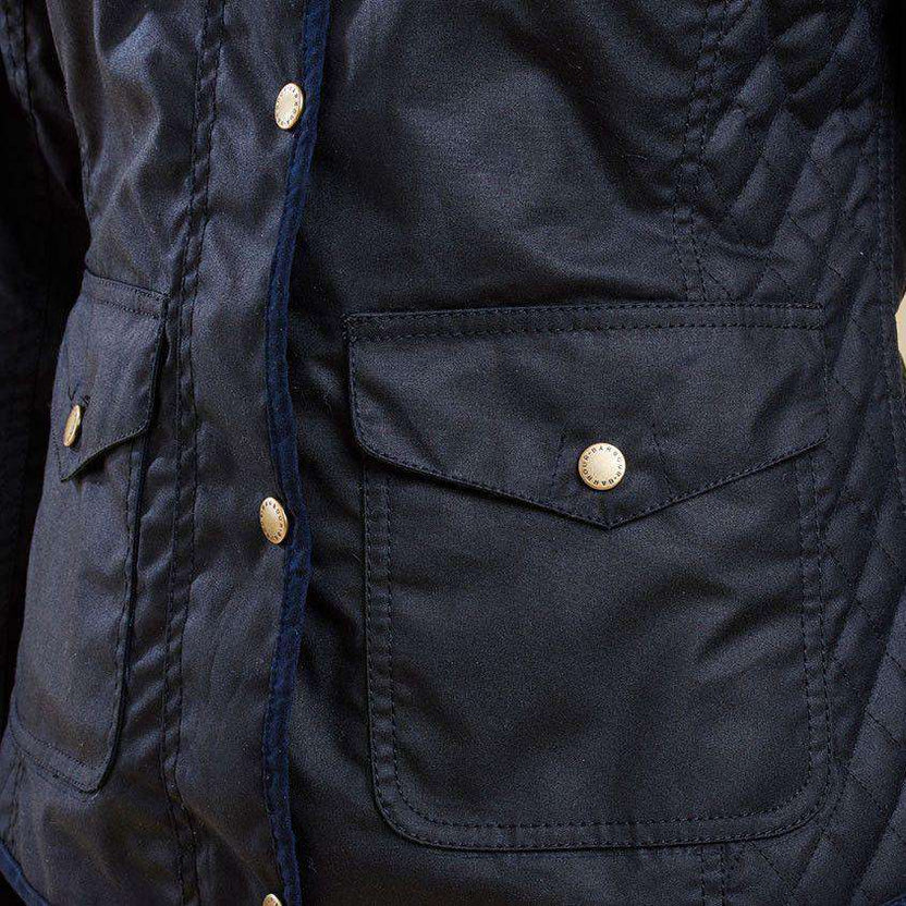 Barbour Holsteiner Wax Jacket in Navy – Country Club Prep