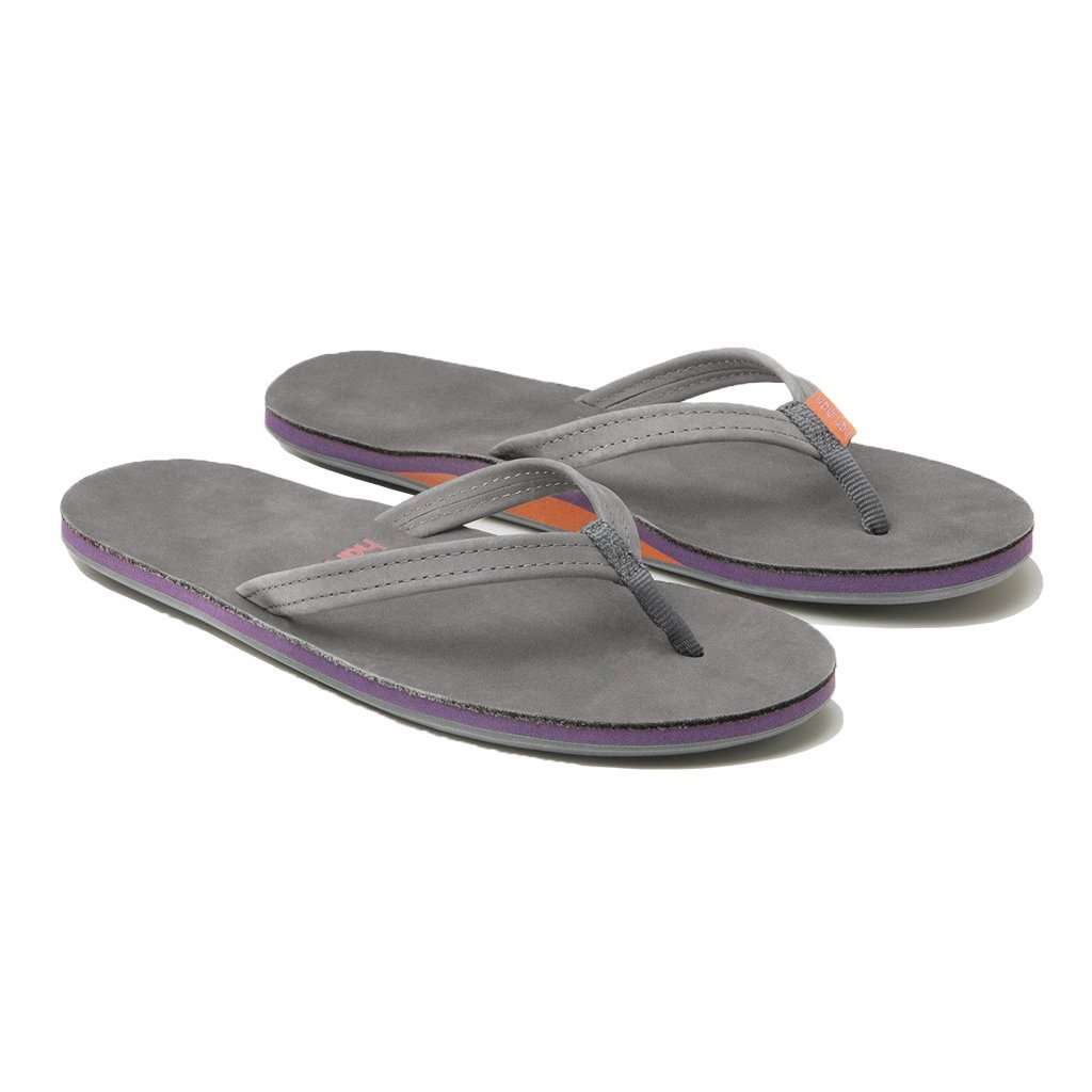 Hari Mari Women's Fields Flip Flop in Dark Gray, Purple & Rust ...