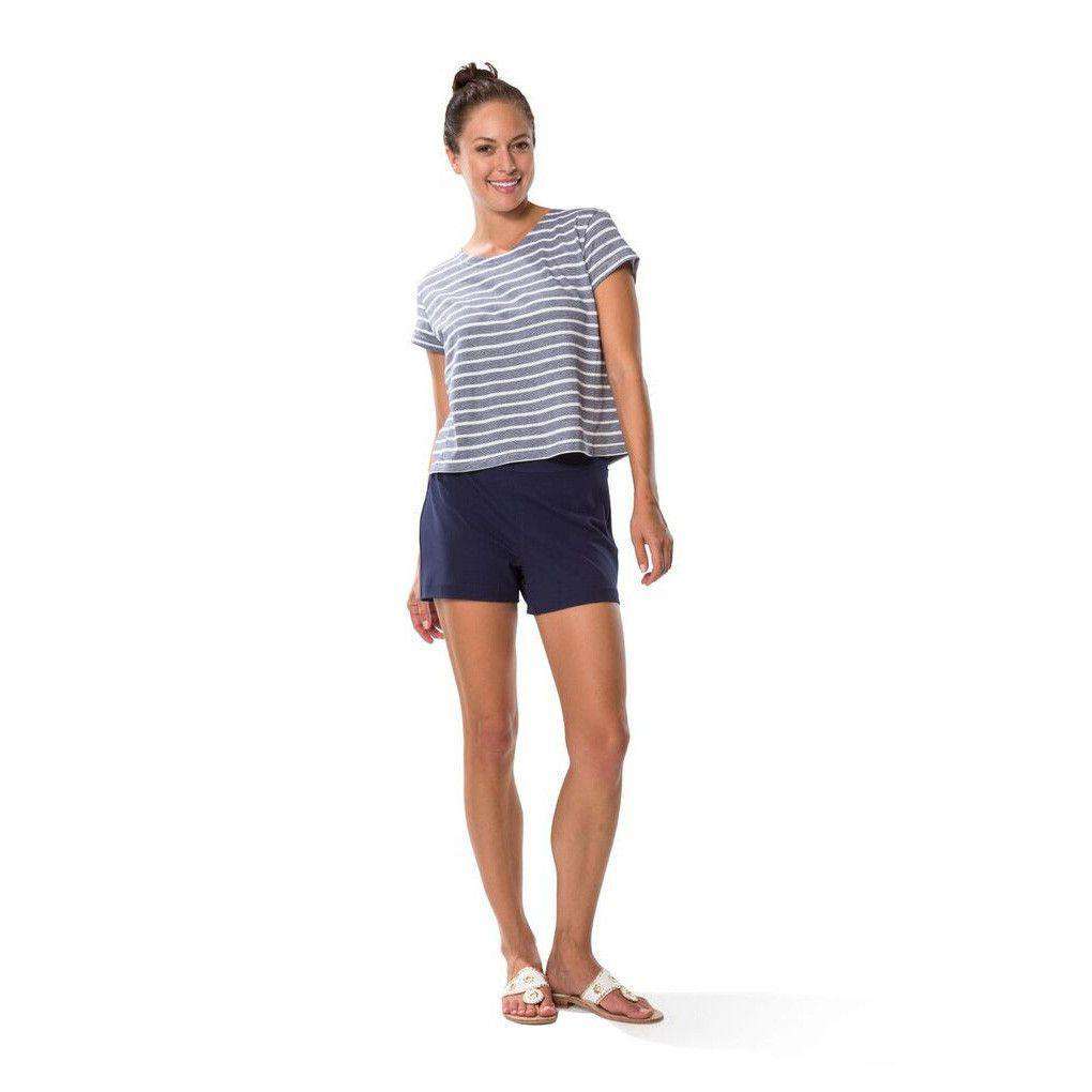 Sail to Sable Ponte Shorts in Navy – Country Club Prep