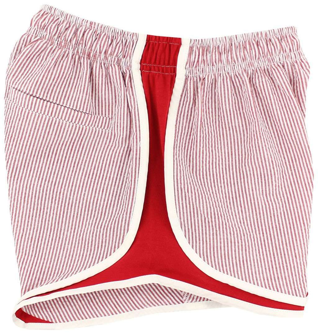 Lauren James Shorties Shorts in Red Seersucker – Country Club Prep