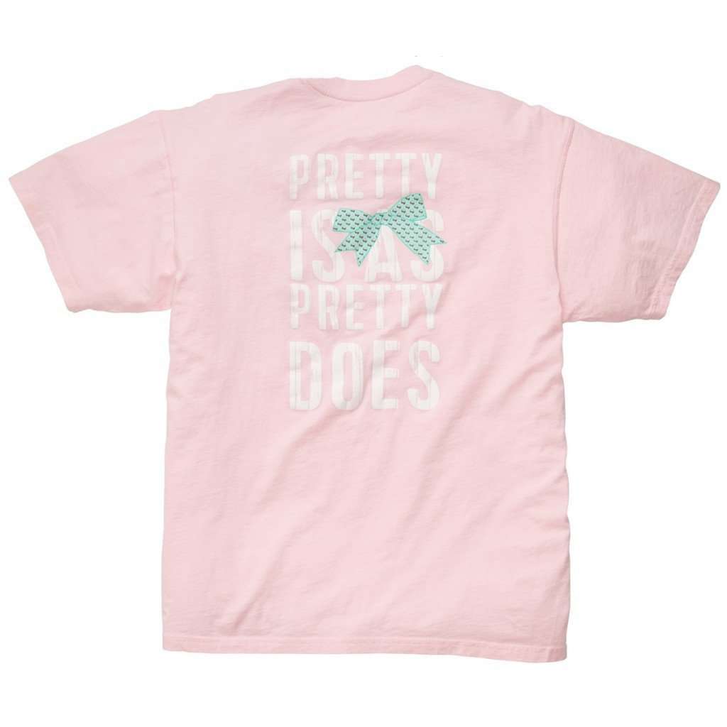 Southern Proper Pretty is as Pretty Does Tee in Pink – Country Club Prep