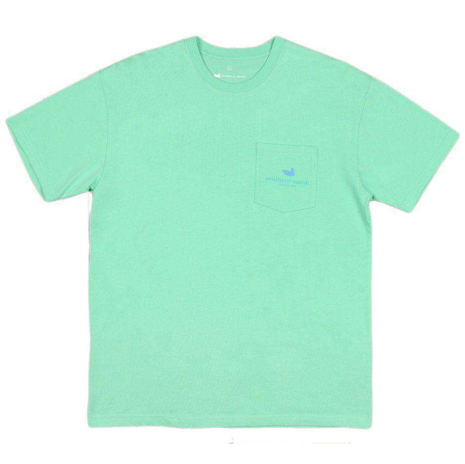 Southern Marsh Signature Coin Tee in Bimini Green – Country Club Prep